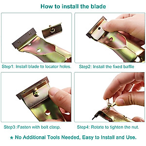 TJATSE Premium Paint Scraper Heavy Duty 2" Carbide Blade General-purpose Scraper for Removing Paint, Varnish, Wood, Glue