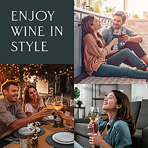 Yalla Red Wine Glasses Set of 2, White Wine Glasses, Colored Wine Glasses, Long Stem Wine Glasses, Metal Stem Large Wine Glass, Cute - Cool - Fancy - Colorful Crystal Wine Glasses (Pink & Turquoise)