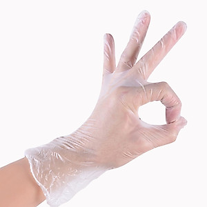 Dr.GreenPanda XL 1000pcs Great Value Pack Clear Vinyl Disposable Gloves Food Safe Food Service/Prep Food Handling Cooking Cleaning Multipurpose Light Work Latex Free Powder Free Non-Sterile