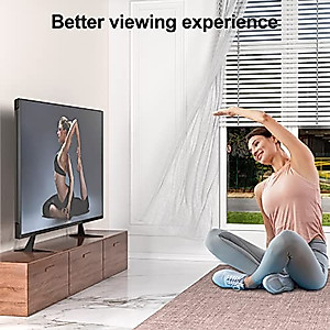 WALI Universal TV Stand, TV Legs for Most 27 to 85 inch LCD Flat Screen TV, Mounting Holes up to 1000 by 800mm, 27 to 85 inch (TVS004), Black