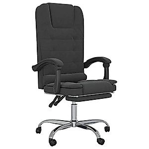 WEHUOSIF Massage Reclining Office Chair,Tall Office Chair,Execuive Desk Chair,Rolling Chair,Swivel Stool,Computer Chair,for Living Rooms,Bedrooms,Meeting Rooms,Offices,Black Velvet