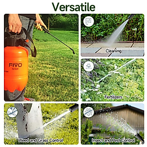 Battery Powered and Manual Sprayer (Dual Function) for Lawn, Garden and Agriculture with Rechargeable Lithium Ion Power Bank and Shoulder Strap (2 Gallon)