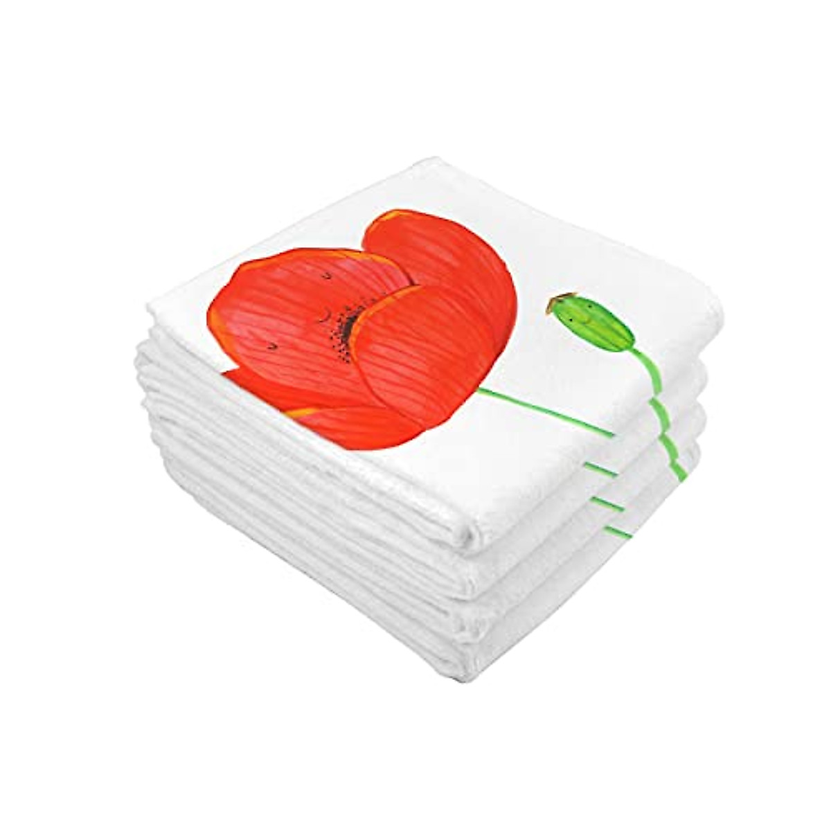 Mr. & Mrs. Panda Beach Towel Poppy - Religion, Sauna, Large, Flower Tendril, Plants, Sauna Towel, Respect, Garden, Gardener, Poppy Flower, Bath Towel, robber's Daughter