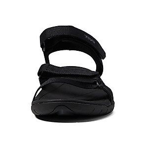 Teva Women's Hurricane Drift Sandal, Black/Black, 8