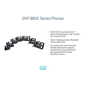 Cisco Business Class VOIP Phone CP-8861-K9= IP, Requires Cisco Communications Manager (Renewed) (Power Supply Not Included)