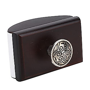 Wooden Ink Absorption Stamp Ink Absorption Seal Calligraphy Wooden Seal Stamp Ink Quick Drying Tool for Office Student Ink Pen Writting Supplies (Brown)