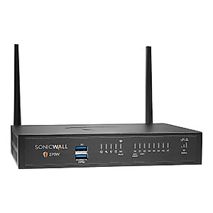 Sonicwall TZ270W Wireless Network Security Appliance (02-SSC-2823) | Next-Generation Firewall | Zero-Touch Deployment | 8X 1GbE Ports
