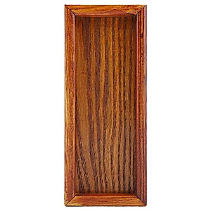Serving Tray Rectangle Wooden Tea Tray Serving Table Plate Snacks Food Storage Dish for Hotel Home(7.9x3.2in)