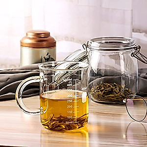 PSZEZNZ Caffeine Beaker Mug,Caffeine mug, Funny coffee mug,Coffee Mugs,Measuring for Coffee, Graduated Beaker Mug with Handle16 oz (450ml)