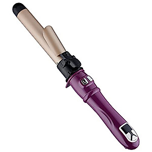 Automatic Curling Iron Automatic Curling Wand for Hair Styling Auto Hair Curler Automatic Hair Curling Wand Self Rotating Curling Iron (1.1inch Curl/28mm, Purple)