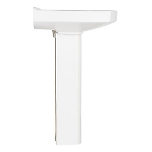 Signature Hardware 953883-1 Pennfield 24" Porcelain Pedestal Bathroom Sink with Overflow and Single Faucet Hole - White