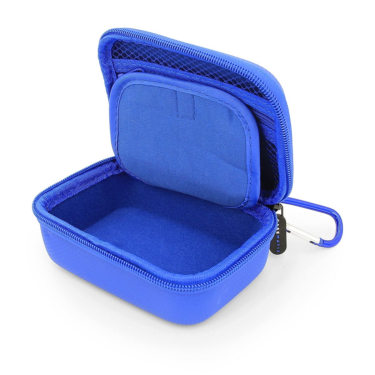 CASEMATIX Retro Handheld Game Console Case Compatible with HigoKids QS4 Portable Retro Video Game Player, Mademax RS-1 Gaming Console, E-MODS Arcade Pocket Player and More Up to 4.75", Blue Case Only