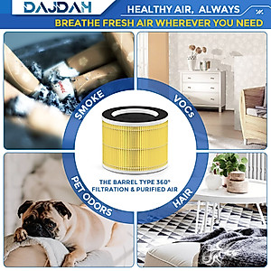 RP-AP088-F1 Replacement Filter Compatible with RENPHO Air Purifier Replacement Filter RP-AP088W True HEPA H13 Filter for RENPHO RP-AP088B RP-AP088W RP-AP088W/RP-AP088B Especially for Pet Allergy, 2PCS