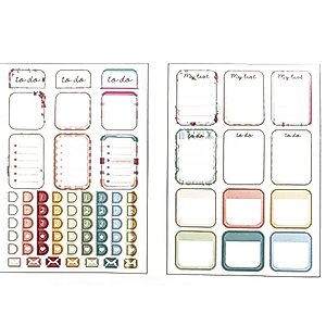 Pen+Gear planner refill 4 sticker sheets calendar to do list 146 stickers