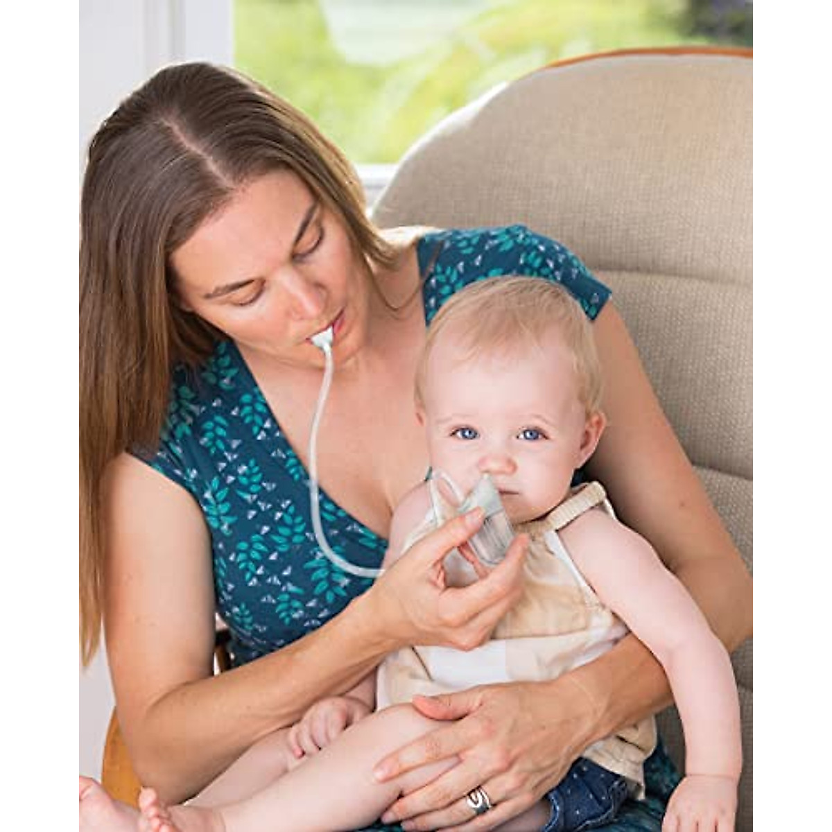 Safety 1st Sick Day Survival Kit, BoogEase Nasal Aspirator with 2 Nose tip Sizes, Grey