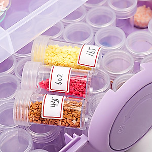 YBUTVY 11'' Three-Layer Multipurpose Organizer Storage Box/Tool Box, with 57 Grids beads Storage Box and Portable Handled Storage Case for Art Craft and Cosmetic