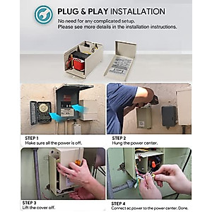 sixcow 520556 Power Center for Pentair IntelliChIor Pool and Spa Automatic Control System Models IC20, IC40, IC60 for Salt ChIorine Generator Systems