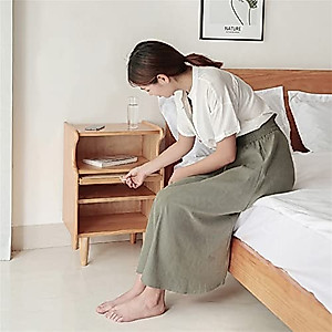 HIGOH Bedside Table Furniture Nightstands Bedroom Bedside Table Home Living Room Storage Side Cabinet Hotel Bedside Locker Tables