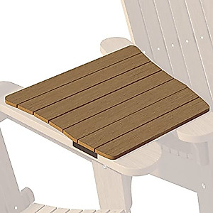 DWVO Adirondack Connecting Table, Water Resistance Outdoor Side Table Arm Tray Table for Adirondack Chairs, Adirondack Table Desk for Adirondack Barstools, Center Table for Tall Adirondack Chair,Brown