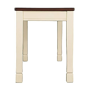 Signature Design by Ashley Whitesburg Cottage Rectangular Dining Bench, Brown & Antique White