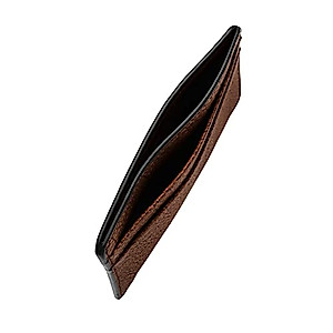 Fossil Men's Steven Leather Slim Minimalist Card Case Wallet, Medium Brown, (Model: ML4395210)