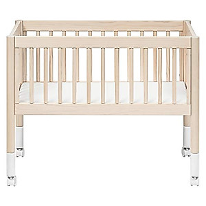Babyletto Gelato Portable Bassinet in Washed Natural and White, Greenguard Gold Certified