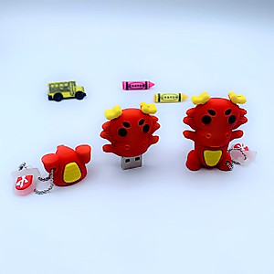 Dragon Flash Drive - Dragon Pen Drive - USB Memory Stick - Fun Thumbdrive (Dragon)