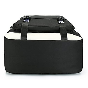 Luckbanjie 17'' Jujutsu Kaisen Cosplay Backpack with USB Charging Port, Anime JJK gojo satoru School Backpacks Bag Daypack for Women Men (B)