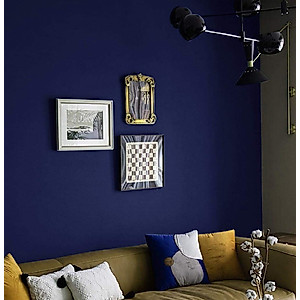 17.7" x118" Yasinet Dark Blue Peel and Stick Wallpaper Blue Contact Paper Waterproof Self Adhesive Removable Blue Wall Paper Textured Wallpaper Decorative for Wall Covering Countertop Table Vinyl Film