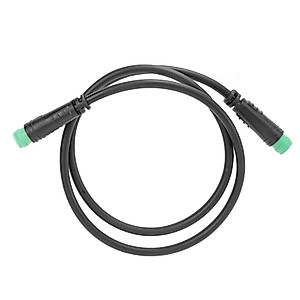 Pilipane Bicycle Computer Extension Cable, Electric Bike Display Extension Cable Waterproof Electric Bicycle Computer 5Pin Extension Cable for Bafang(Male Head)