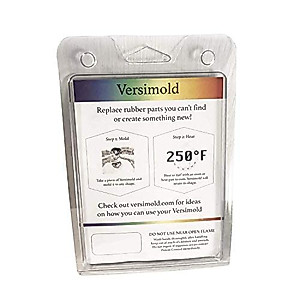 Versimold, Versatile and Moldable Silicone Rubber, Perfect for DIY Fixes and Projects, Cord Fix Putty, Repair Putty, Hand Moldable Compound, Made in USA (Black)