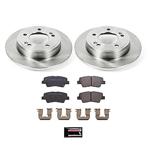 Power Stop KOE6501 Autospecialty Rear Replacement Brake Kit-OE Brake Rotors & Ceramic Brake Pads For Hyundai Elantra, Hyundai Elantra Coupe, Hyundai Velos, Hyundai Venue, Kia Soul [Model Specific]