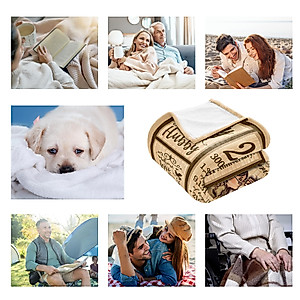 AKLSNDLKA 25th Anniversary Blanket Gifts,25th Silver Anniversary Wedding Gifts for Couple,Gifts for 25th Anniversary, 25 Year Anniversary Wedding Gifts,25th Anniversary Decorations Blanket