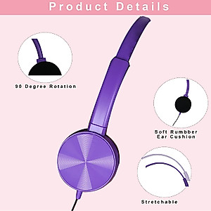 DAYMEY Headphone for School, Classroom, Airplane, Hospital, Students,Kids and Adults- 8 Pack Mixed Colors (color2)…