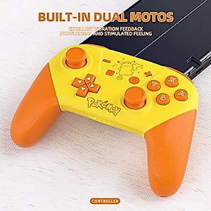 Switch Controllers,Switch Pro Controller Compatible for Switch/Switch Lite/OLED,Gamepad Pro Controllers Wireless Remote Replacement with Joysticks Support Dual Vibration/Motion Control/6-Axis Gyro