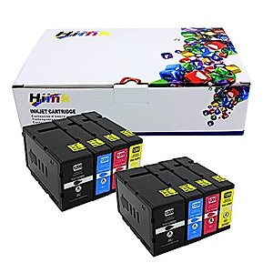HIINK Compatible Ink Cartridges For Canon PGI-1200 PGI-1200XL use with MAXIFY MB2020 MB2320 MB2120 MB2720(Black, Cyan, Magenta, Yellow, 8-Pack)