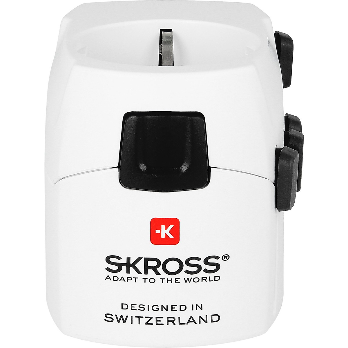 Skross PRO World Travel Adapter With Ground Plugs