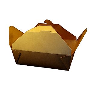 Specialty Quality Packaging 100360 Eco-Box Food Tray, 3 Kraft (Pack of 200)