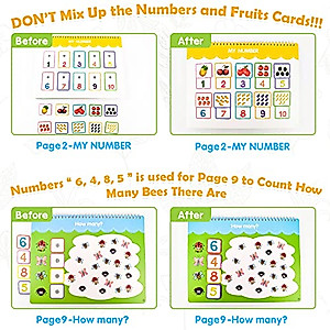 Foayex Montessori Toys for Toddlers Learning - Educational Toddler Books Activities, Preschool Learning Toys Activity Book, Autism Toddler Toys Kids Book Birthday Gifts for 3 4 5 Year Old Boys & Girls