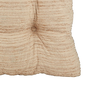 Klear Vu Memory Foam Chair Cushions, Non-Slip Grip Dot, 15 x 15 x 3 Inches, Set of 4, 4 Pack, Natural Tan 4 Count