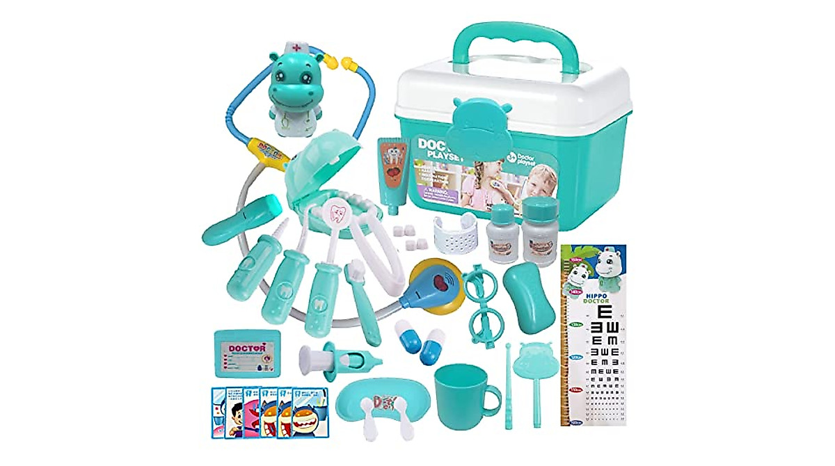 Realistic Doctor Kit for Kids w/ Electronic Stethoscope