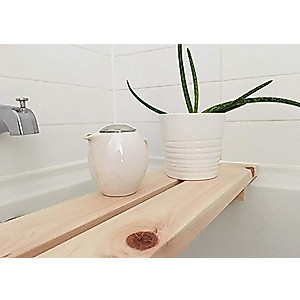 Bathtub Bench/Caddy Made from Hinoki Japanese Cypress Wood