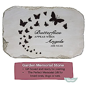 Memorial Stones for Loved Ones, Memorial Plaque for Outdoors, Memorial Garden Stones in Memory of Loved Ones, Pet Memorial Stone, Garden Remembrance Stones - 10.5 x 7 x 0.5 inches, Waterproof Resin