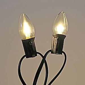 MYEMITTING Night Light Bulb – C7 E12 LED Bulbs – Candelabra, 0.6 Watt Equivalent 7W Incandescent Bulb, Warm White 2700K, Window Candles & Chandeliers Replacement Bulb, 6 Pack