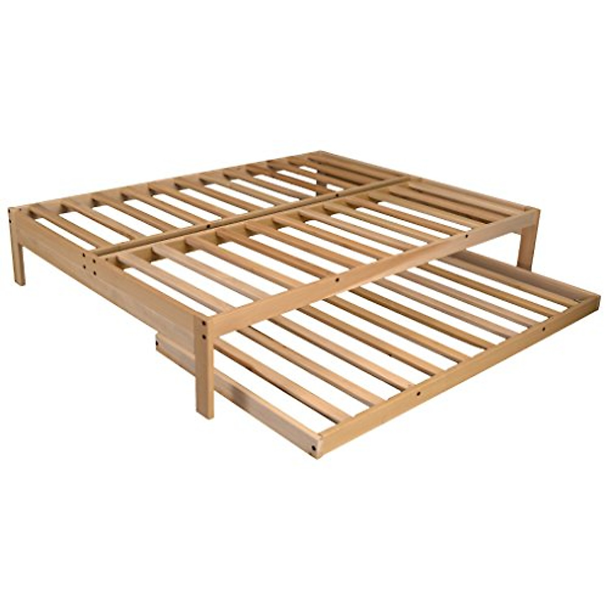 KD Frames Twin Trundle, Natural Wood