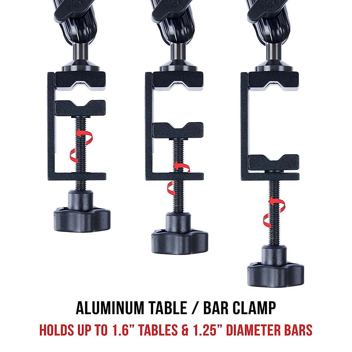 Tackform Tablet Mount for Microphone Stand - Professional Grade Holder - Compatible with iPad, Galaxy Tab, and More.