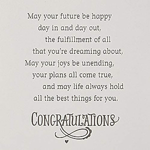 Hallmark Wedding Card, Bridal Shower Card (Wishing You Happiness in Your Marriage)