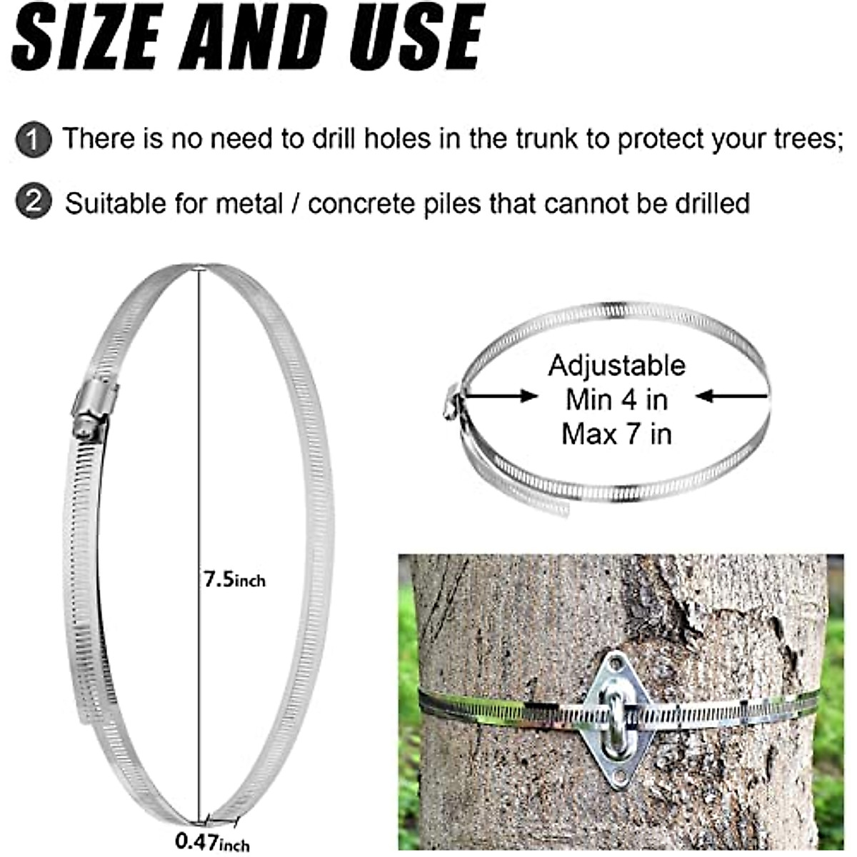 Sun Shade Sail Hardware Kit 6 inch with 4pcs 4 * 12ft Cable Wire Rope 304 Stainless Steel for Patio, Garden Triangle Rectangle and Square Sun Shade Sails Installation 59 pcs