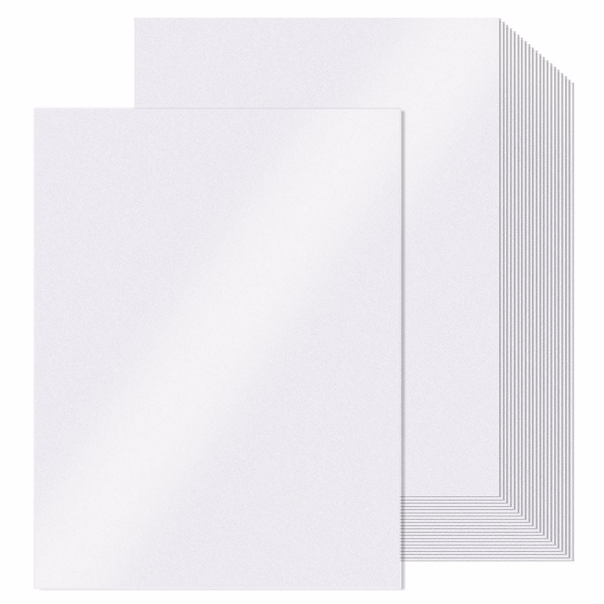120 Sheets White Shimmer Cardstock 8.5x11, 92 lb Metallic Cardstock Paper White Cardstock Thick Paper for Crafts, Cards Making, Invitations, Printing, Certificates, Scrapbook Supplies