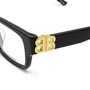 Balenciaga BB0105O 001 Eyeglasses Women's Black/Gold Full Rim 54mm